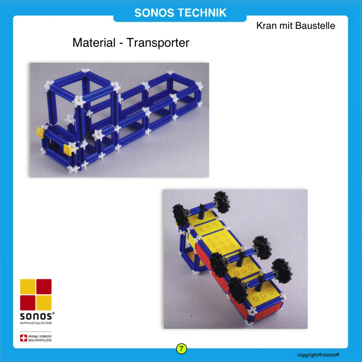 Kran mit Baustelle (ca. 60 cm hoch) - 405 SONOS - Sonos-Kids.com