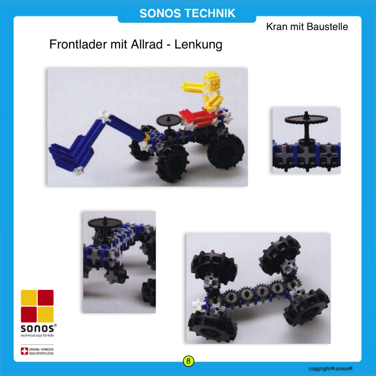 Kran mit Baustelle (ca. 60 cm hoch) - 405 SONOS - Sonos-Kids.com